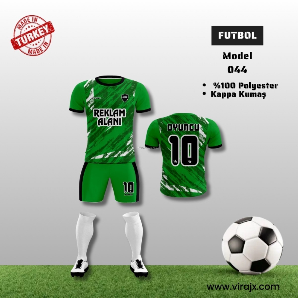 Özel Tasarım Futbol Forması - Futbol Forması ve Şort - Futbol - virajx
